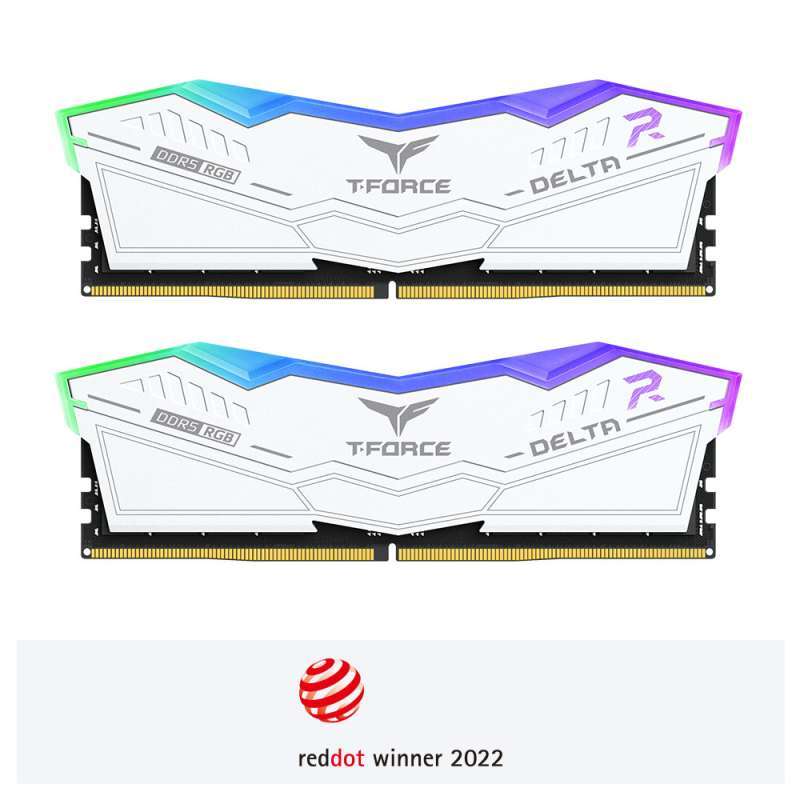 Promo Teamgroup Memory T-force Ddr5 Delta Rgb 2x32gb Pc 5600mhz - White ...