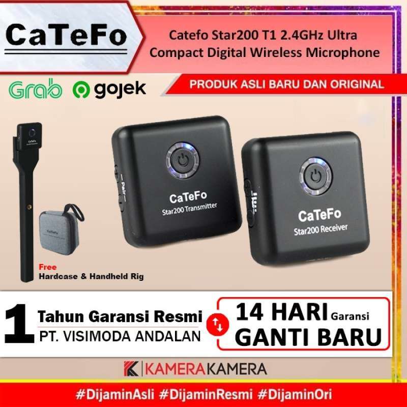 Promo Catefo Star200 T1 2.4ghz Ultra Compact Digital Wireless Microphone Diskon 23% Di Seller ...