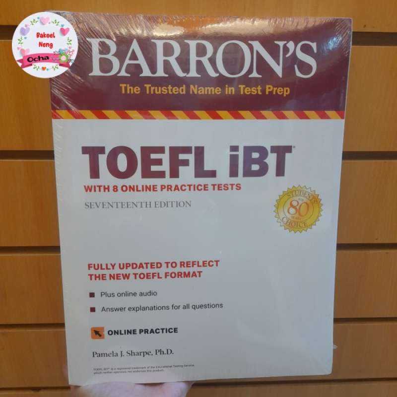 Jual Barrons Toefl Ibt With 8 Online Practice Tests Seventeenth Edition ...