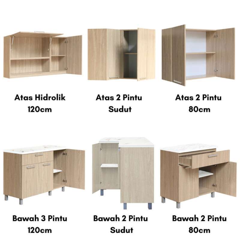 Jual Kitchen Set Idea Denver Lemari Kabinet Dapur Kayu Minimalis Di ...