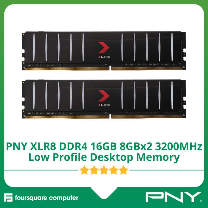 Jual Ram Pny Xlr8 16gb 8gbx2 Kit Ddr4 3200 Mhz Low Profile Desktop ...