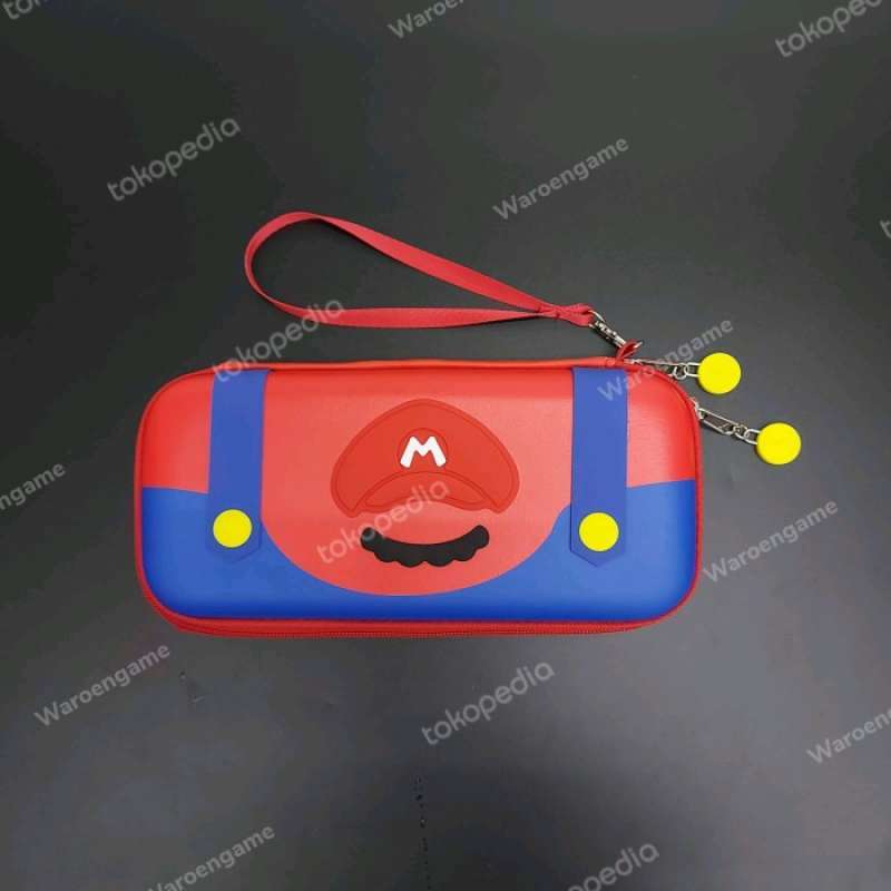 Jual Nintendo Switch Oled V2 Pouch Airform Eva Mario Mustache Carrying ...