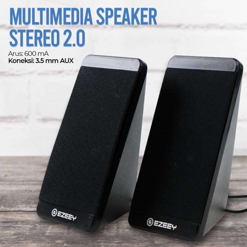 Jual Ezeey Multimedia Active Speaker Stereo 2.0 Hifi 3.5mm 2x2.5 W S5 ...