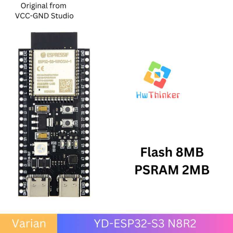 Promo Yd-esp32-s3 N8r8 N16r8 Esp32-s3-devkitc-1 Type-c Esp32-s3-wroom Psram - N8r2 Diskon 23% Di ...