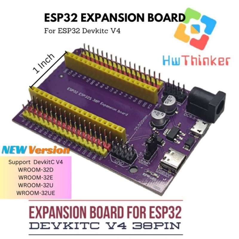 Promo Expansion Board Shield Io Prototype For Esp32 Devkitc V4 38pin 38 ...