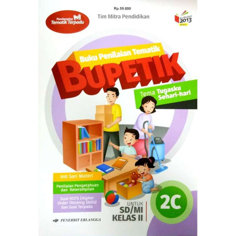 Jual Bupetik Kelas 2 Sd - Erlangga - Buku Penilaian Tematik Untuk Sd/mi ...