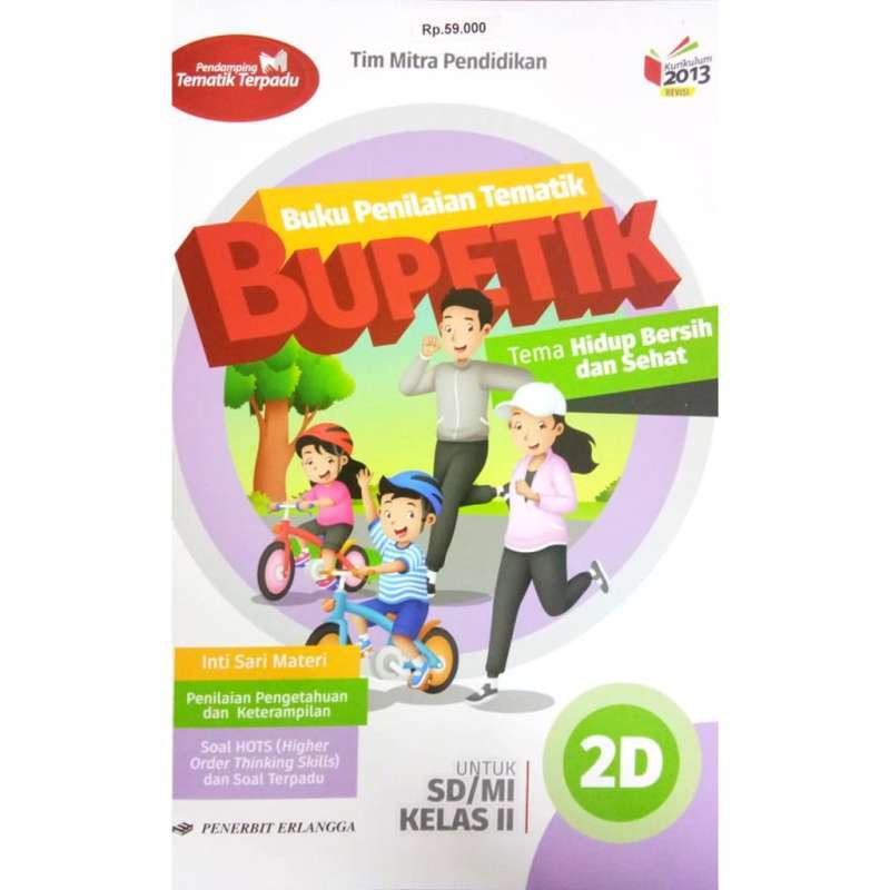 Jual Bupetik Kelas 2 Sd - Erlangga - Buku Penilaian Tematik Untuk Sd/mi ...