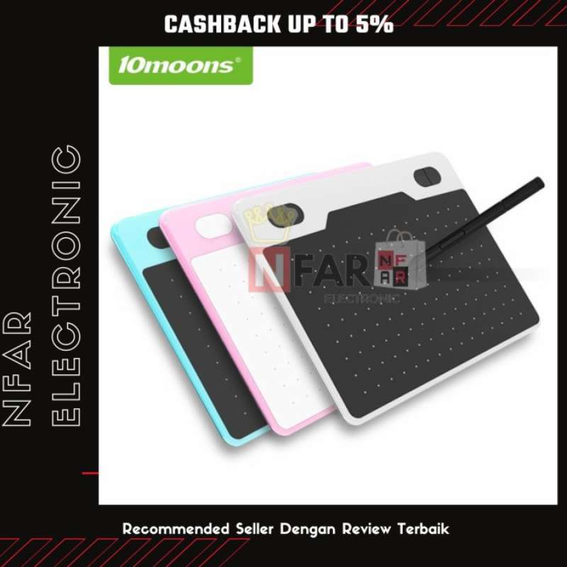 Jual Drawing Tablet Alat Gambar Digital 10 Moons Graphic Drawing With ...