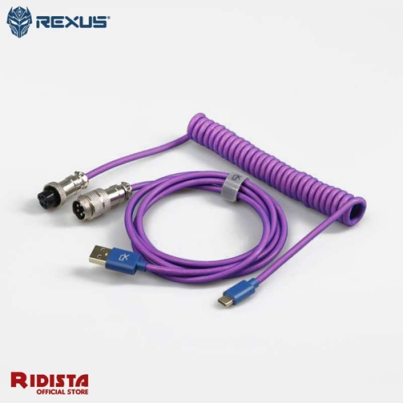 Jual Rexus Coiled Kabel Daxa Dx Cc1 Usb Type C For Mechanical Keyboard ...