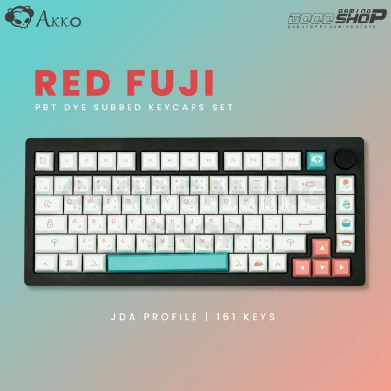 Jual Akko Red Fuji Keycap Set(161-key) Di Seller Sweet Shop ...