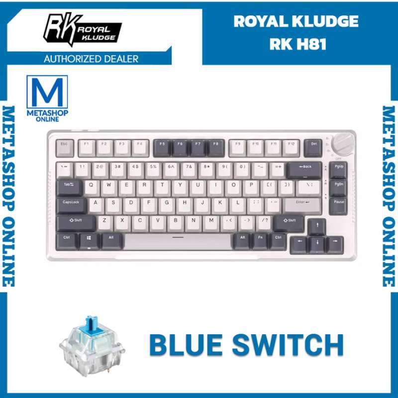 Jual Royal Kludge Rk H81 Wireless Mechanical Keyboard Gaming Rgb ...