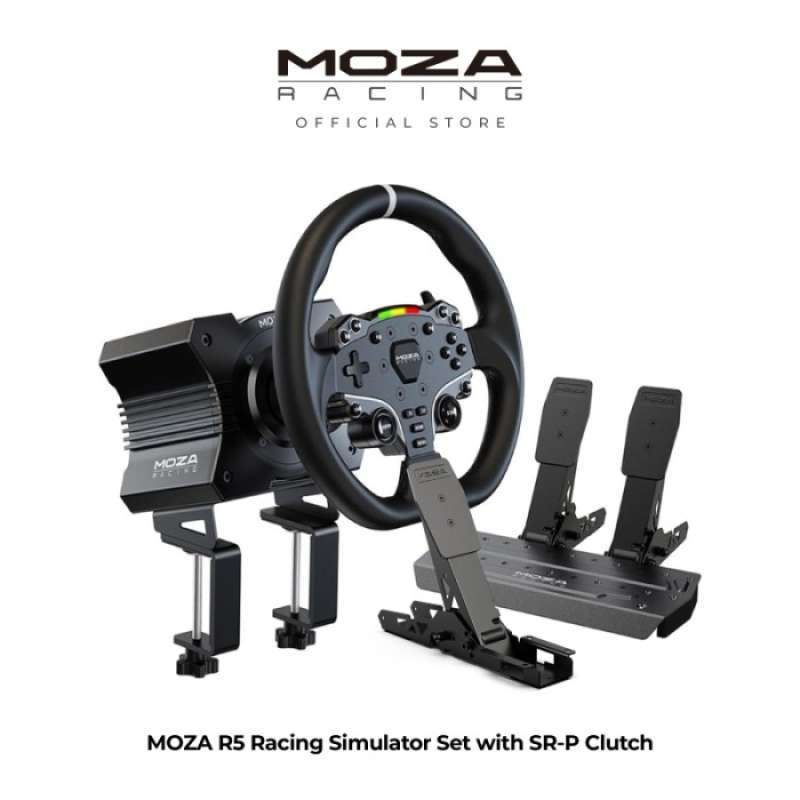 Jual Moza Racing R5 Bundle Direct Drive | Racing Simulator Steering Wheel - 3 Pedal Di Seller ...