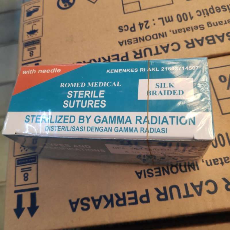 Promo Silk Braided Usp 3/0 Romed Medica Benang Steril Suture + Jarum ...
