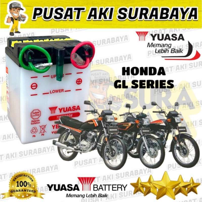 Promo Aki Motor Gl Series Yuasa Yb2.5l-c 2.5 H Honda Gl Pro Gl Max Aki Basah Diskon 23% Di ...