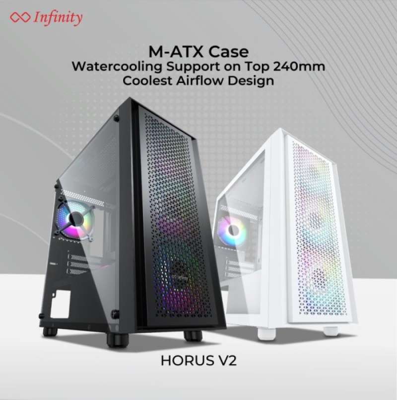 Jual Casing Infinity Horus V2 - Microatx Gaming Case Infinity Horus V2 ...