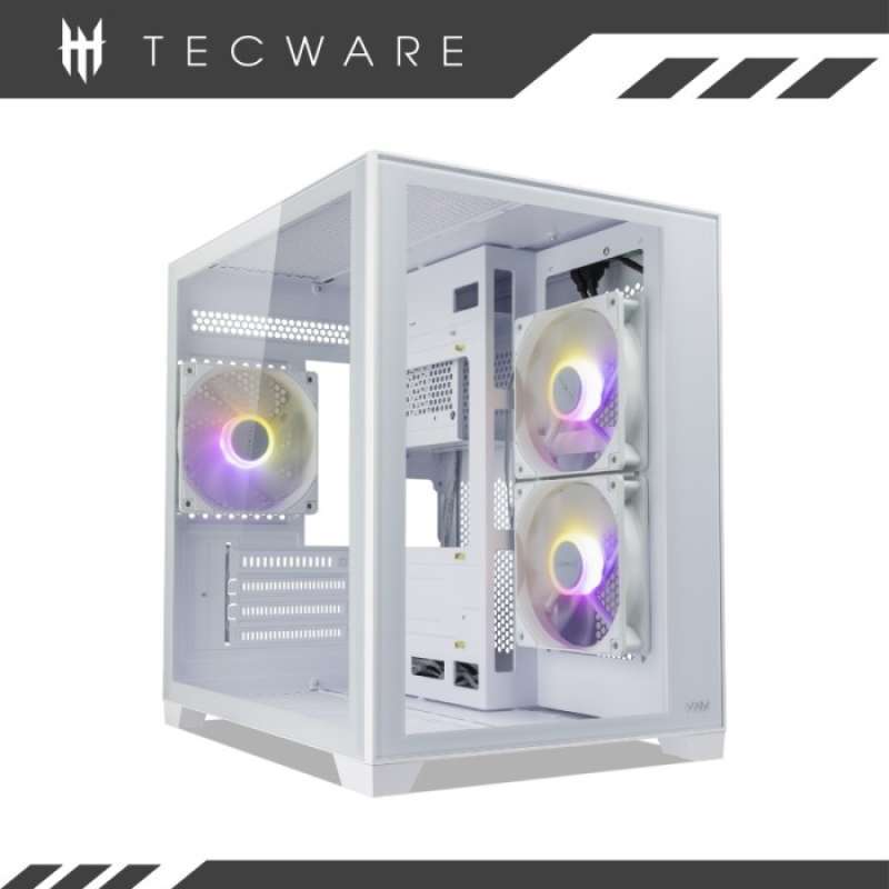 Jual Tecware Vxm V2 Pro Dual Chamber Matx Gaming Pc Case - Putih Di ...