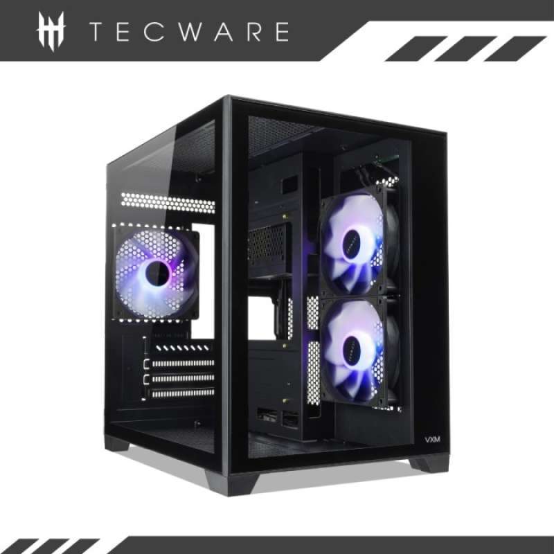 Jual Tecware Vxm V2 Pro Dual Chamber Matx Gaming Pc Case - Putih Di ...