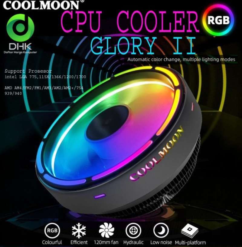 Jual Fan Prosesor Coolmon Glory Ii Argb Otomatis Cooler Di Seller Sweet ...