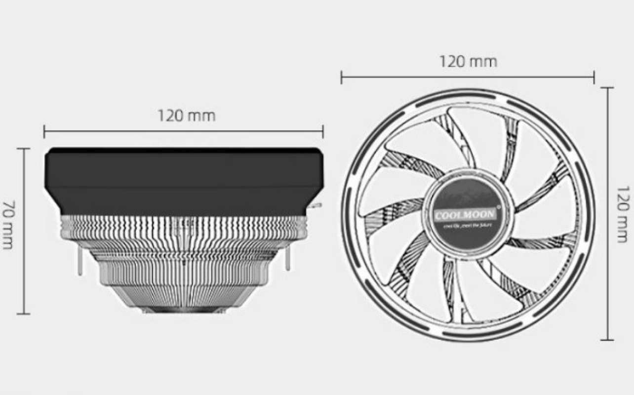 Jual Fan Prosesor Coolmon Glory Ii Argb Otomatis Cooler Di Seller Sweet ...