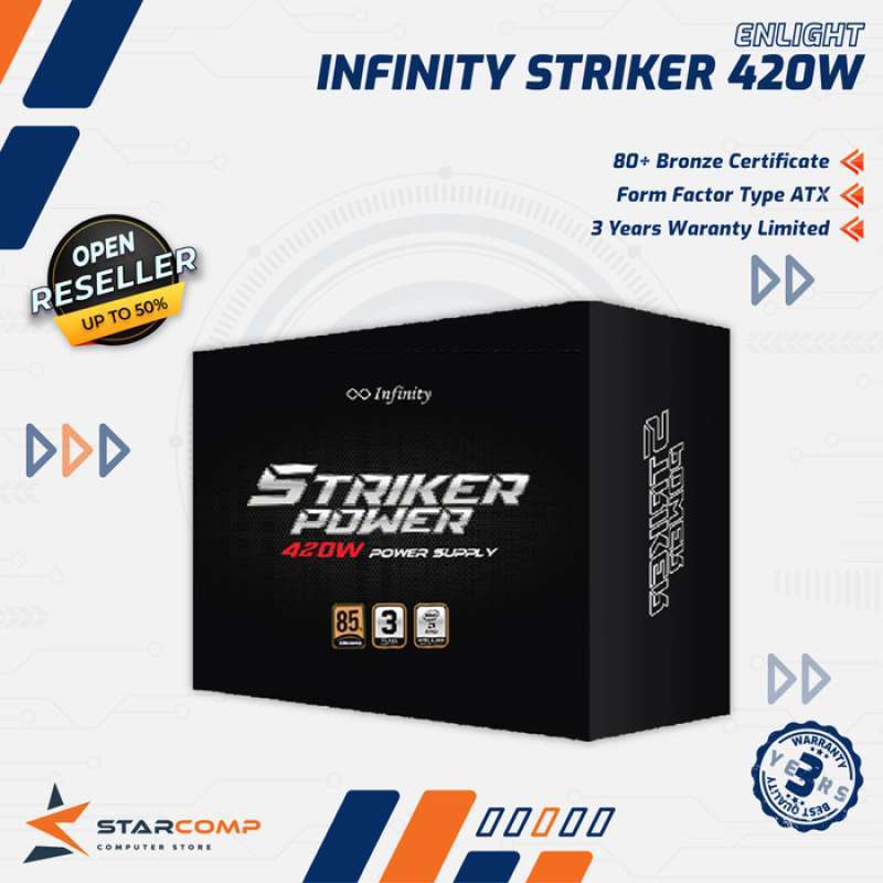 Jual Psu Infinity 420 Watt - Bronze 80+ Power Supply 420watt Infinity Di Seller Kingyo ...