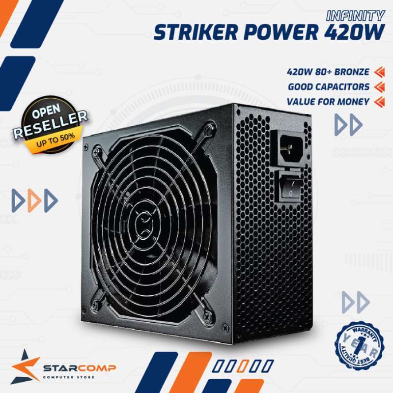 Jual Infinity Striker Power 420w 80+ Bronze Power Supply Pc Di Seller Velvet Store - Cengkareng ...