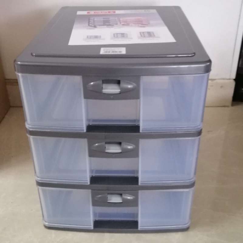 Promo Termurah Rak Susun 3 Pressa Ss-3 Pr-33 A4 Lion Star Laci Plastik ...