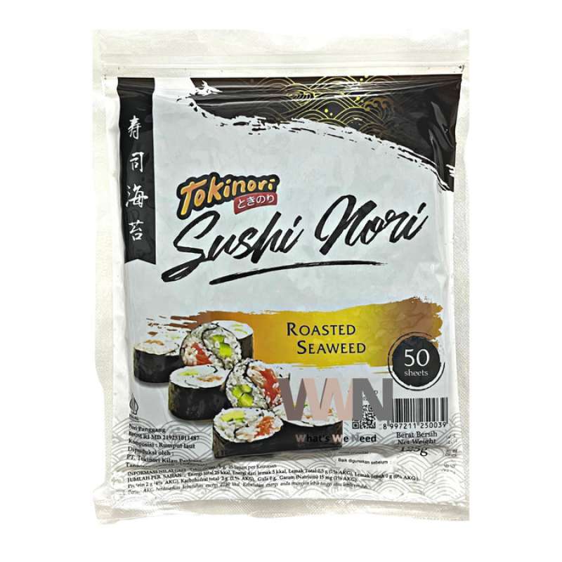 Promo Tokinori Sushi Nori Seaweed Rumput Laut 50 Sheets - Sushi Roasted ...