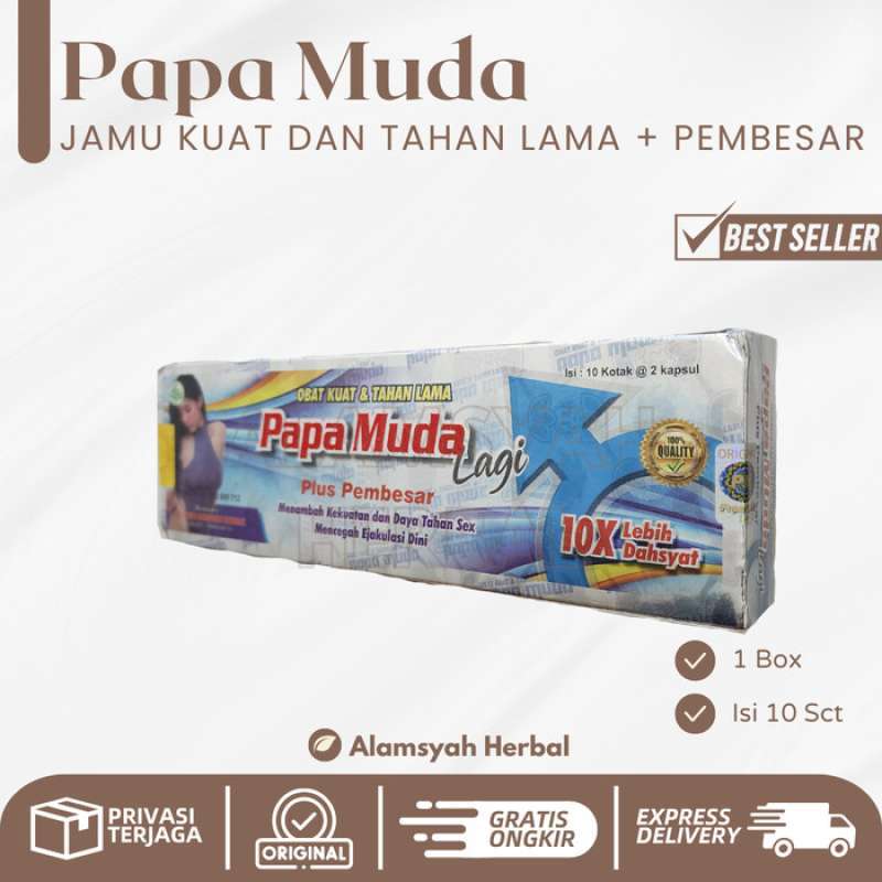 Promo Papa Muda | Jamu Obat Kuat Pria Perkasa ,1 Box Isi 10 Sachet ...