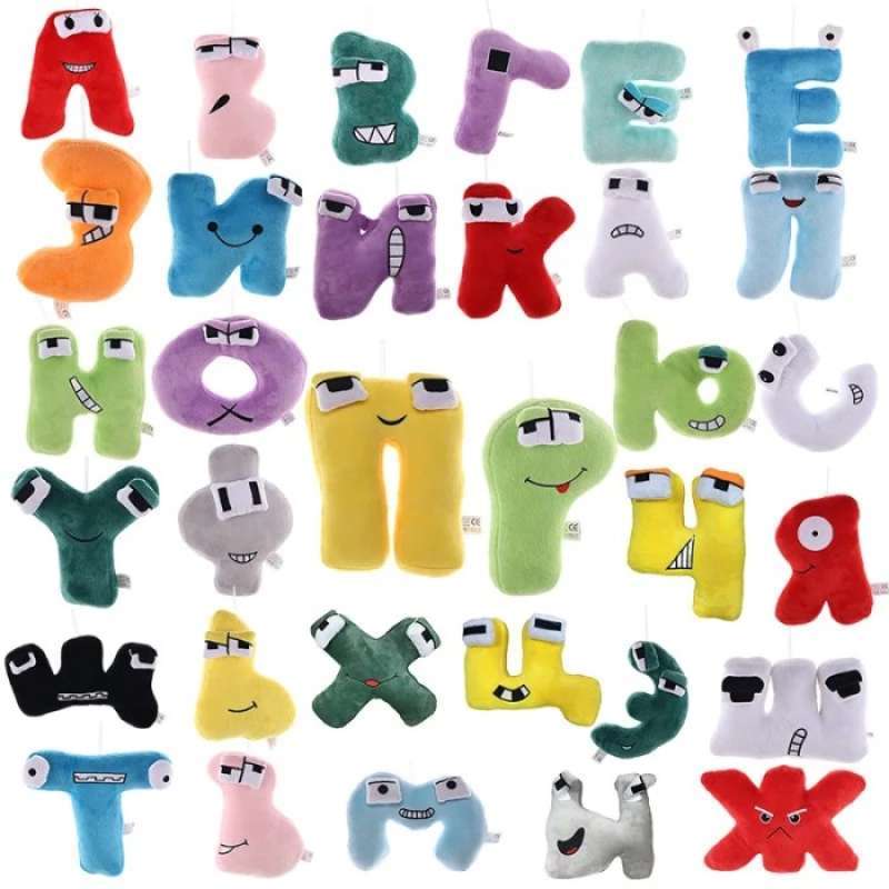 Jual 33 Styles Alphabet Lore Russian Alphabet Lore Plush Toy Stuffed A ...