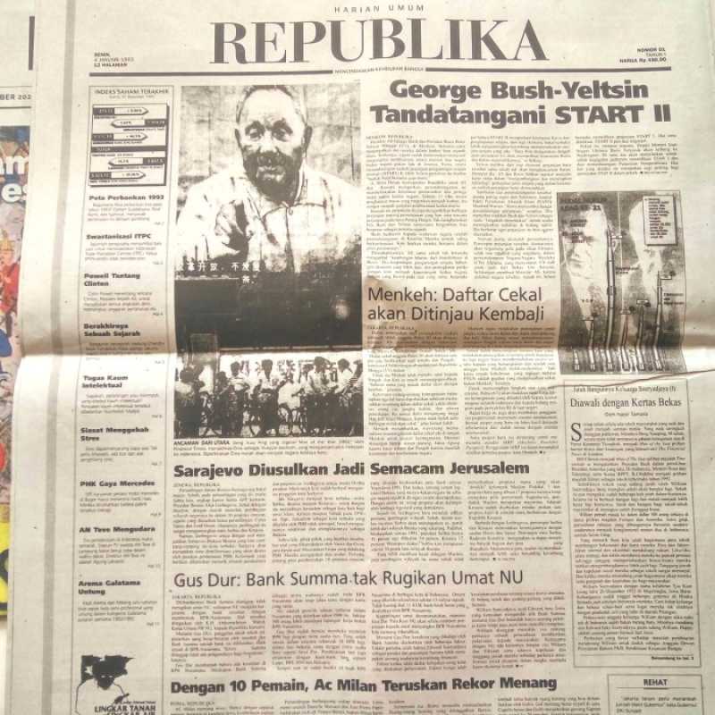 Jual Koran Republika 31 Desember 2022 Edisi Terakhir Perpisahan Di ...