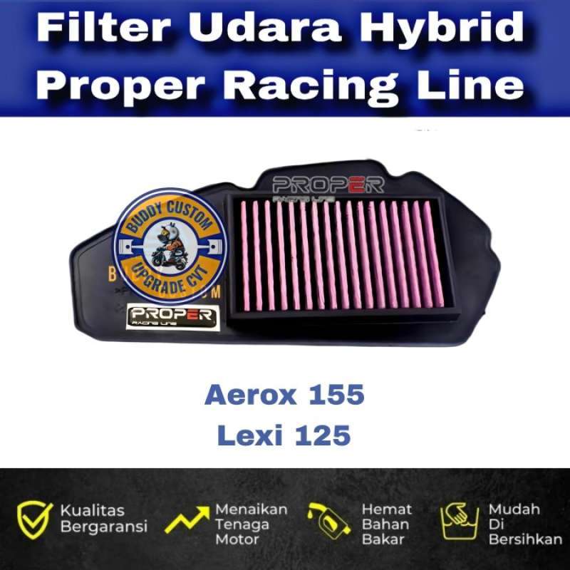 Promo Filter Udara Aerox 155 Lexi - Filter Udara Proper Racing Line ...