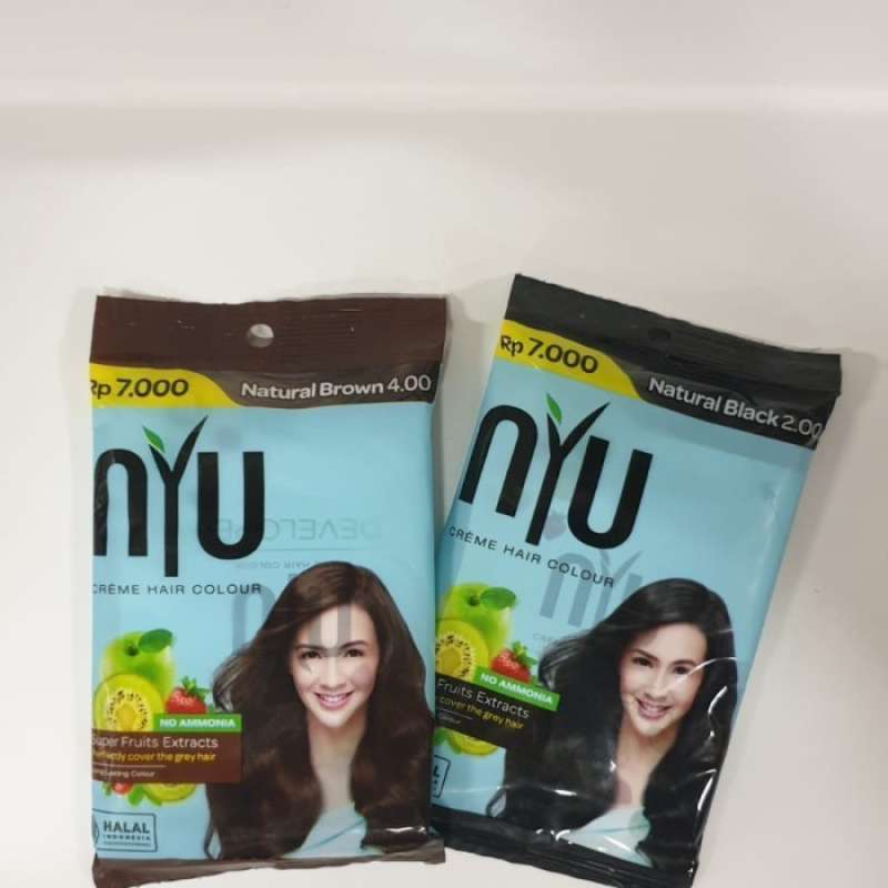 Jual Nyu Creme Hair Color Kemasan Sachet New 20g Warna | Pewarna Rambut ...