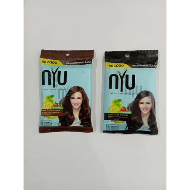 Jual Nyu Creme Hair Color Kemasan Sachet New 20g Warna | Pewarna Rambut ...