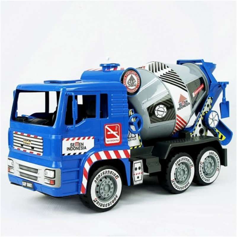 Jual Mainan Truk Molen Jumbo - Diecast Mobil Semen Truck Kontruksi ...