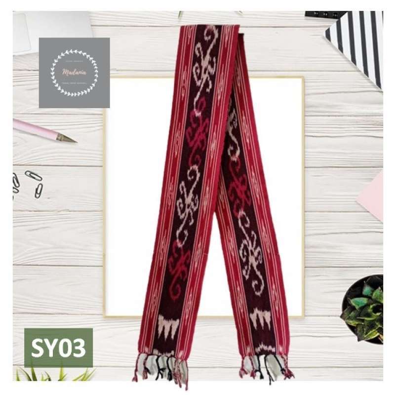 Promo Syal Leher Dari Bahan Tenun Ikat Tradisional Berbagai Motif ...