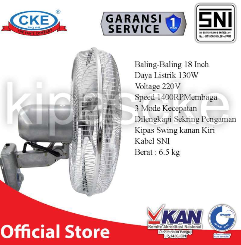 Jual Wall Fan Cke 18 Inch Kipas Angin Dinding Kipas Industri Di Seller ...
