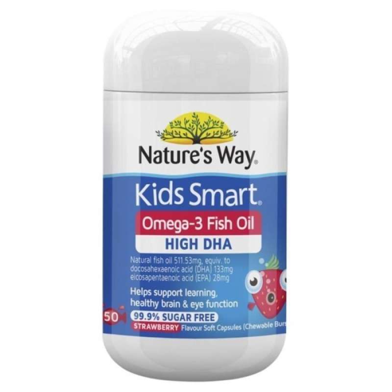 Promo Nature's Way Kids Smart Omega-3 Fish Oil 50 Chewable Capsules ...