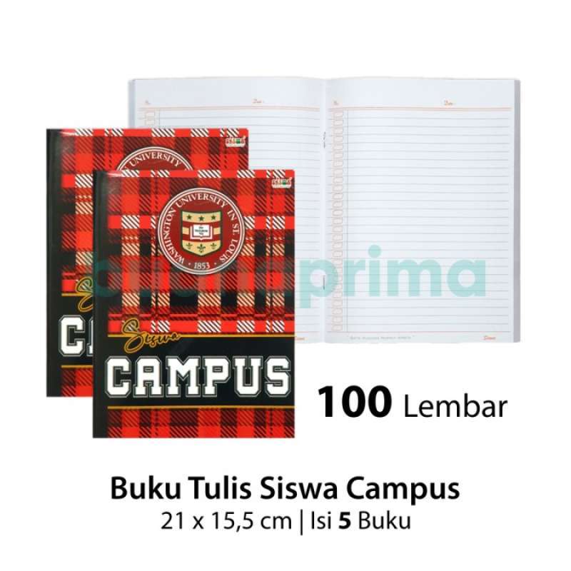 Jual Buku Tulis Siswa 100 Lembar Per 5 Pcs Notebook Bergaris Sekolah Di ...