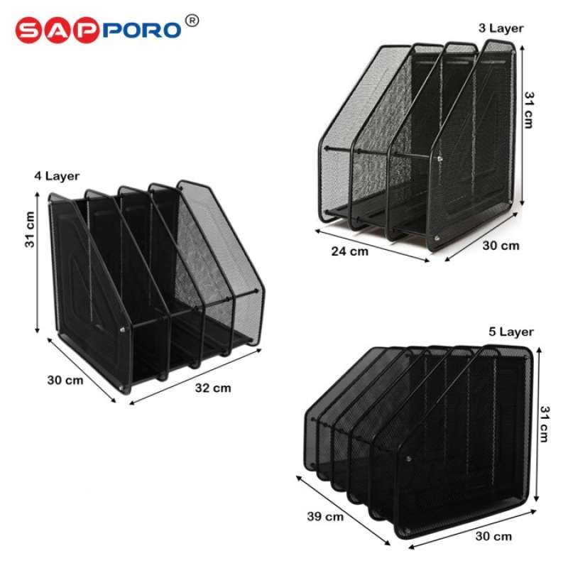 Jual Sapporo Lokka - Rak Dokumen L Layer | Document Rack L - White 3 ...