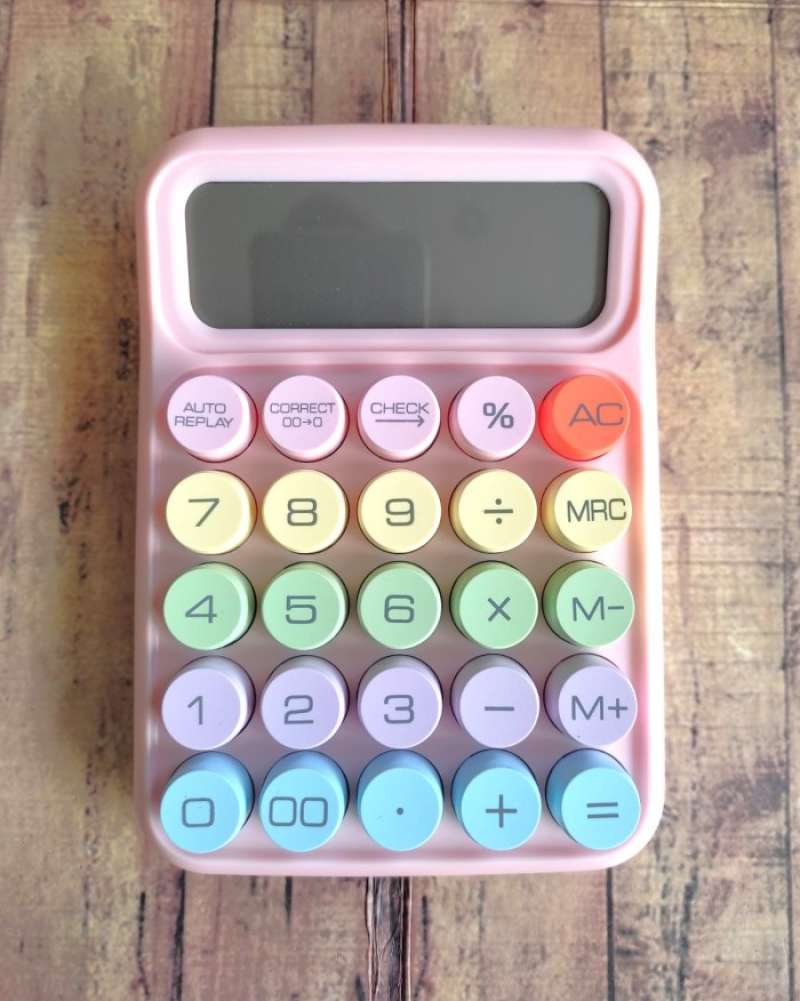 Jual Kalkulator Macaron Fancy Tombol Besar Pe- 817m - Calculator Aesthetic Di Seller Kingyo ...