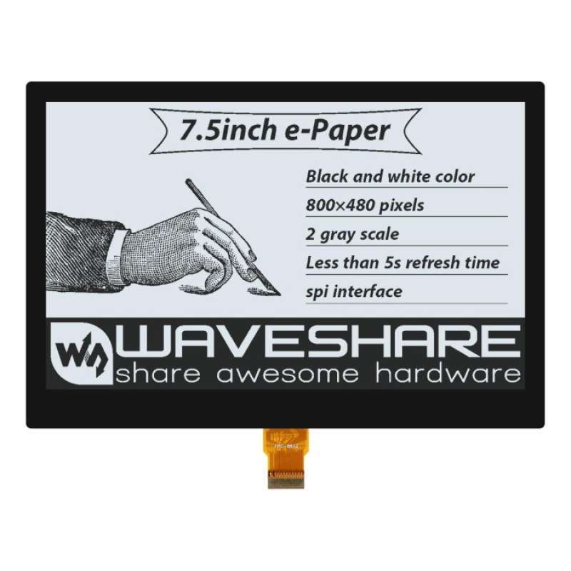 Jual Promo 7. 5inch Advanced E Paper E Ink Epaper Screen Display ...