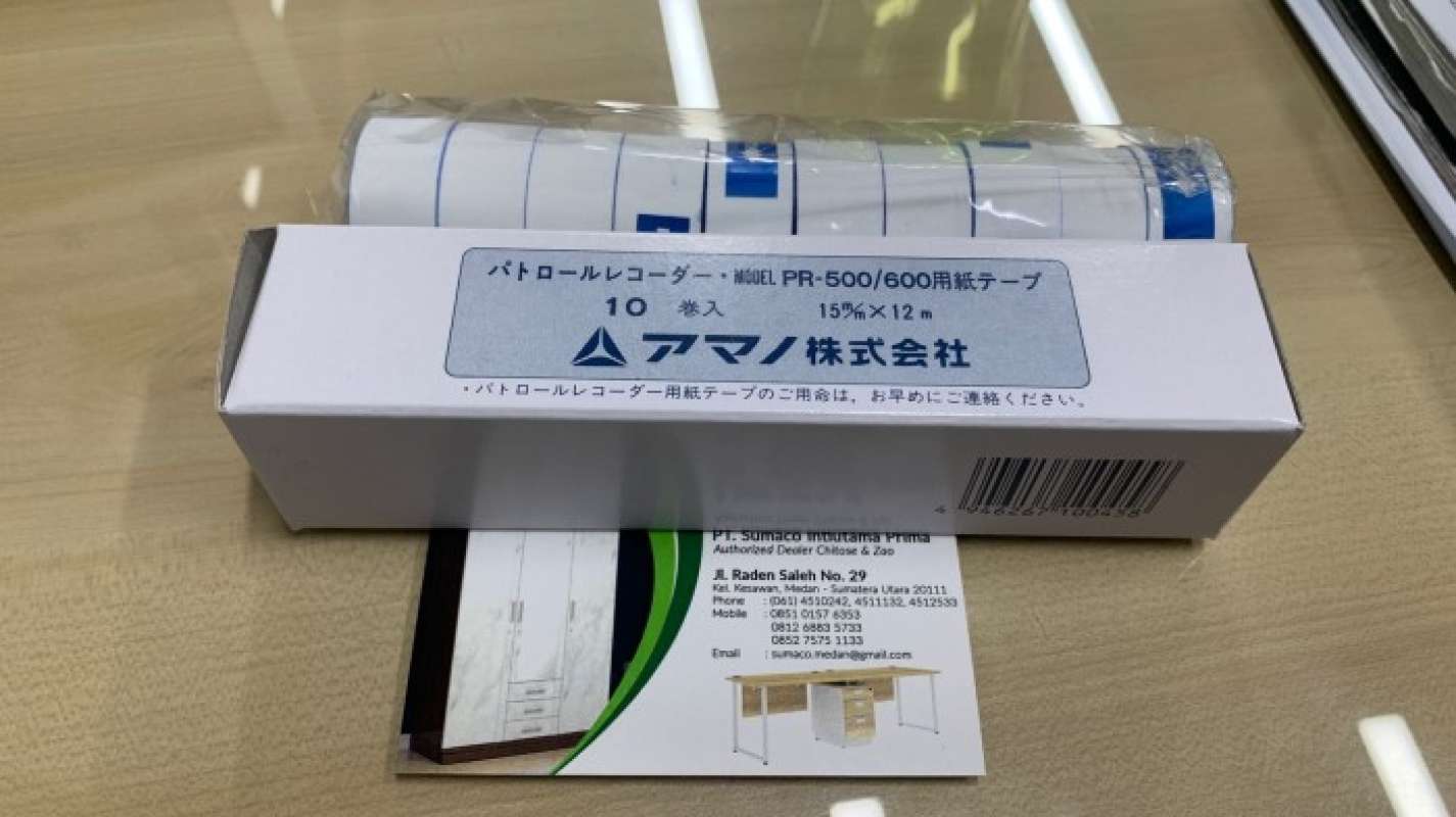 Jual Paper Roll / Recorder Tape || Kertas Jam Amano Pr-600 Di Seller ...