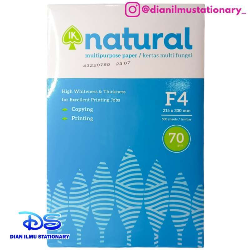 Jual Kertas Hvs Natural F4 70 Gram Di Seller Kingyo - Cengkareng Timur, Kota Jakarta Barat | Blibli