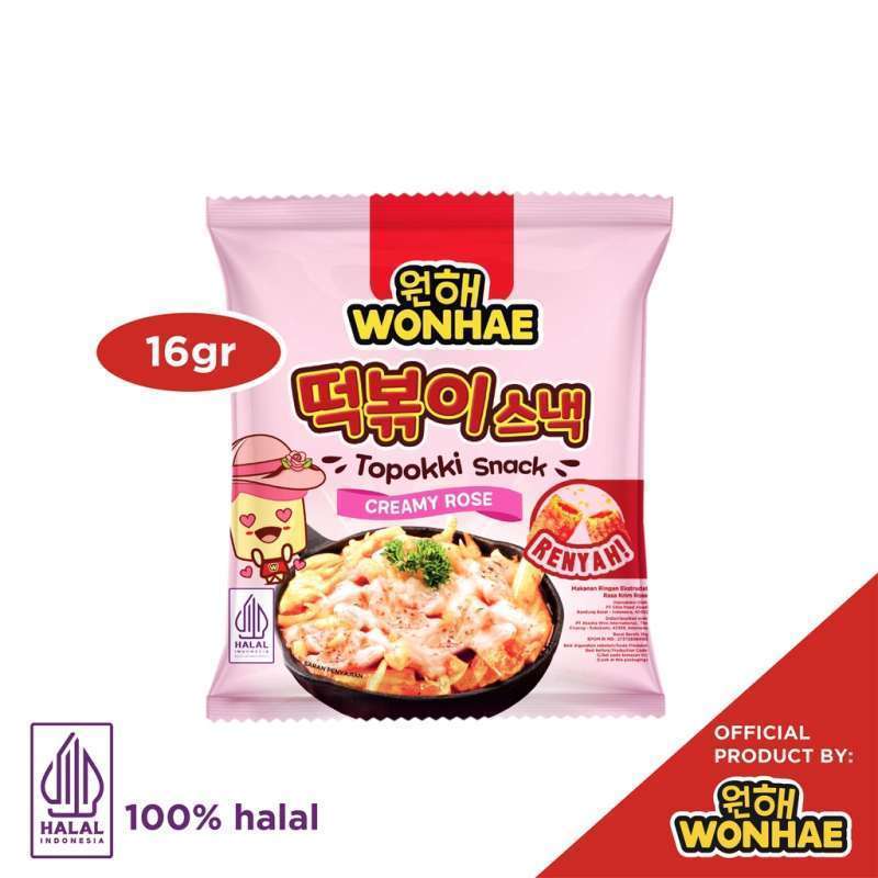 Promo Serba 100 - Mujigae By Wonhae Topokki Snack Creamy Rose [16gr ...