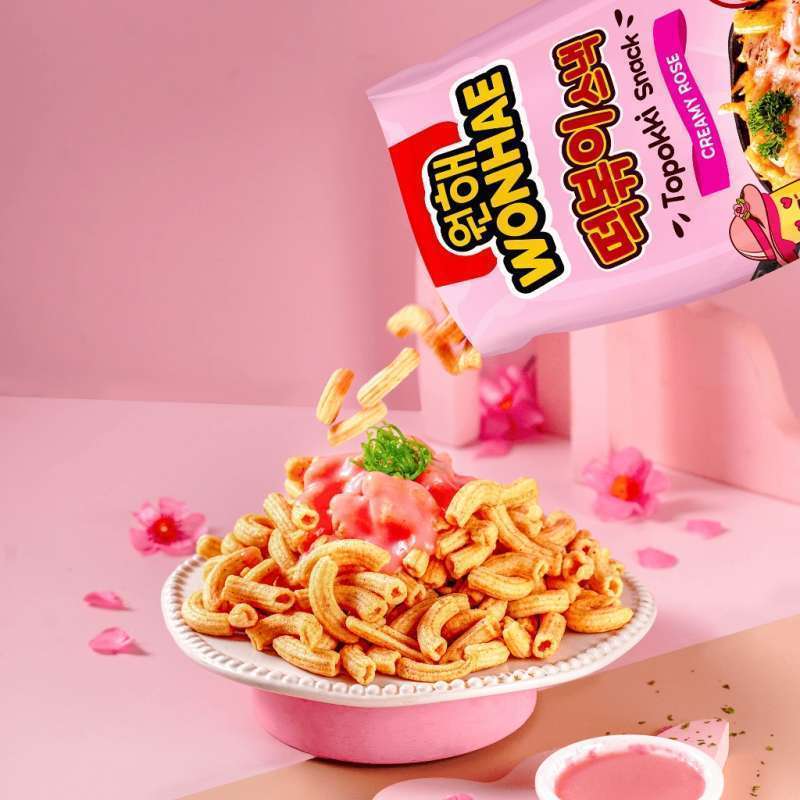 Promo Serba 100 - Mujigae By Wonhae Topokki Snack Creamy Rose [16gr ...