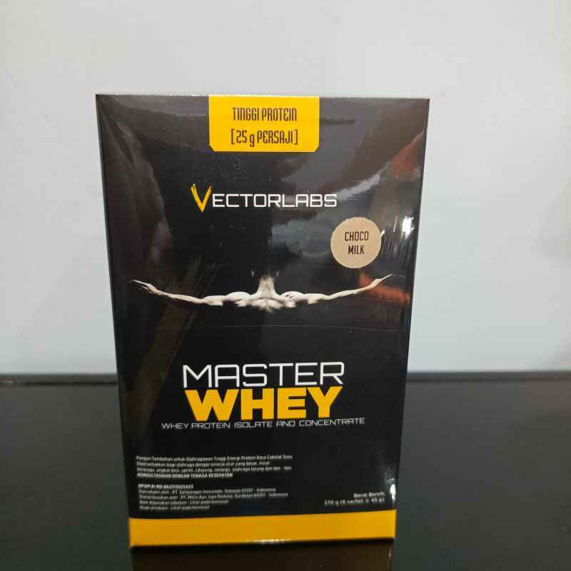 Jual Vectorlabs Master Whey 1 Box (6 Sachet)/ 6's / 6s - Whey Protein ...