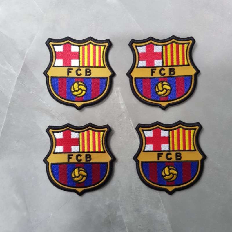 Jual Fc Barcelona Iron Patch Emblem Heat Transfer Press Logo Asli ...