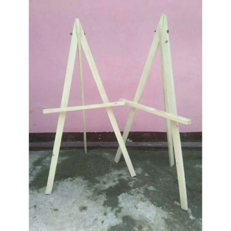 Jual Stand Kayu/tripod Frame Foto Tinggi 150cm/stand Penyangga Kanvas ...