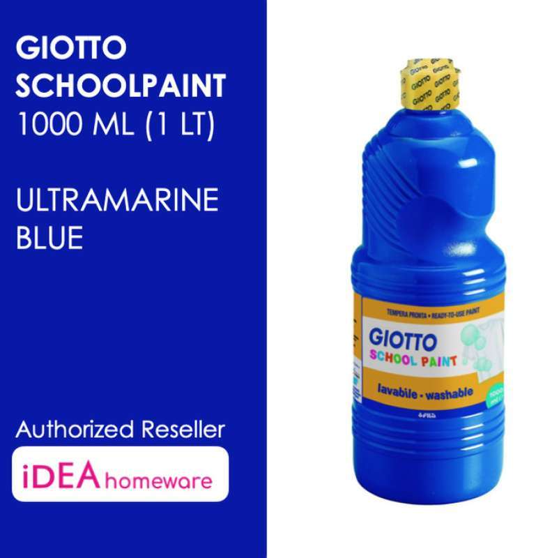 Jual Giotto School Paint 1000 Ml Ultramarine Blue Biru Tua Bca Cat Air ...