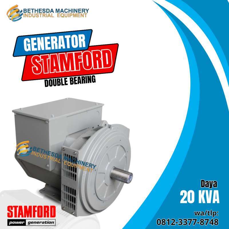 Jual Mesin Alternator Genset 20 Kva 3 Phase Stamford Generator 380 V - Single Bearing Di Seller ...